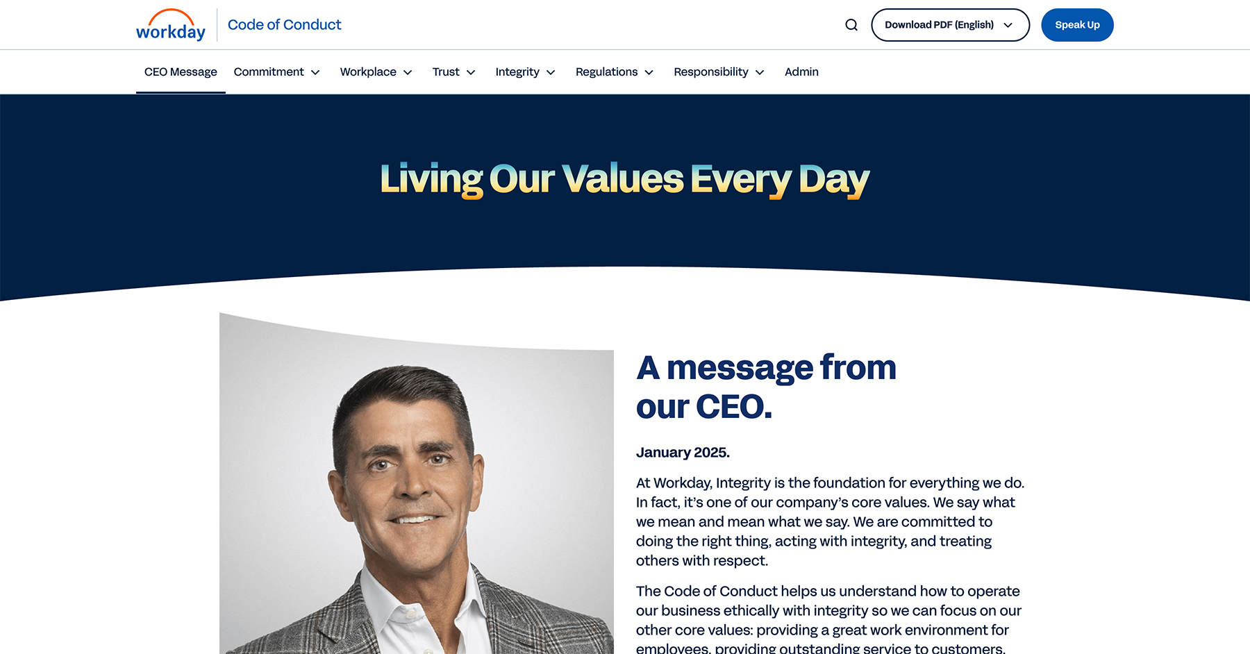 Integrity | Workday Code of Conduct